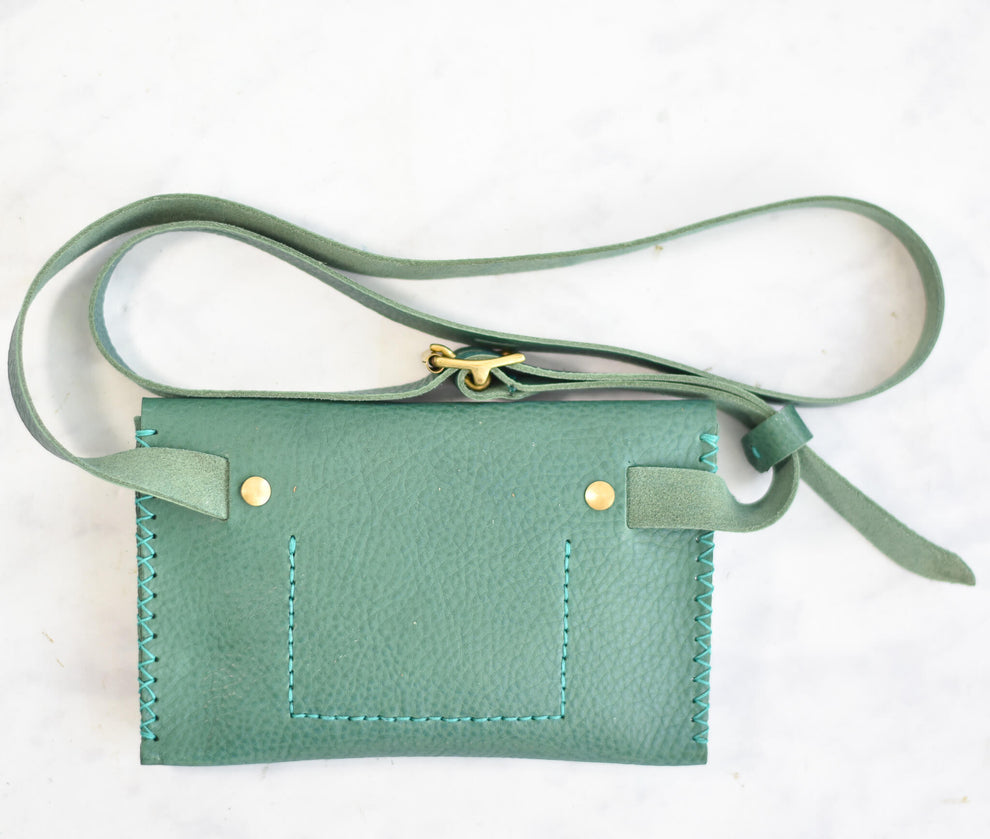 DIY Leather Bag Kit, Belt Bag Style, Stitch Holes Included, Bright ...